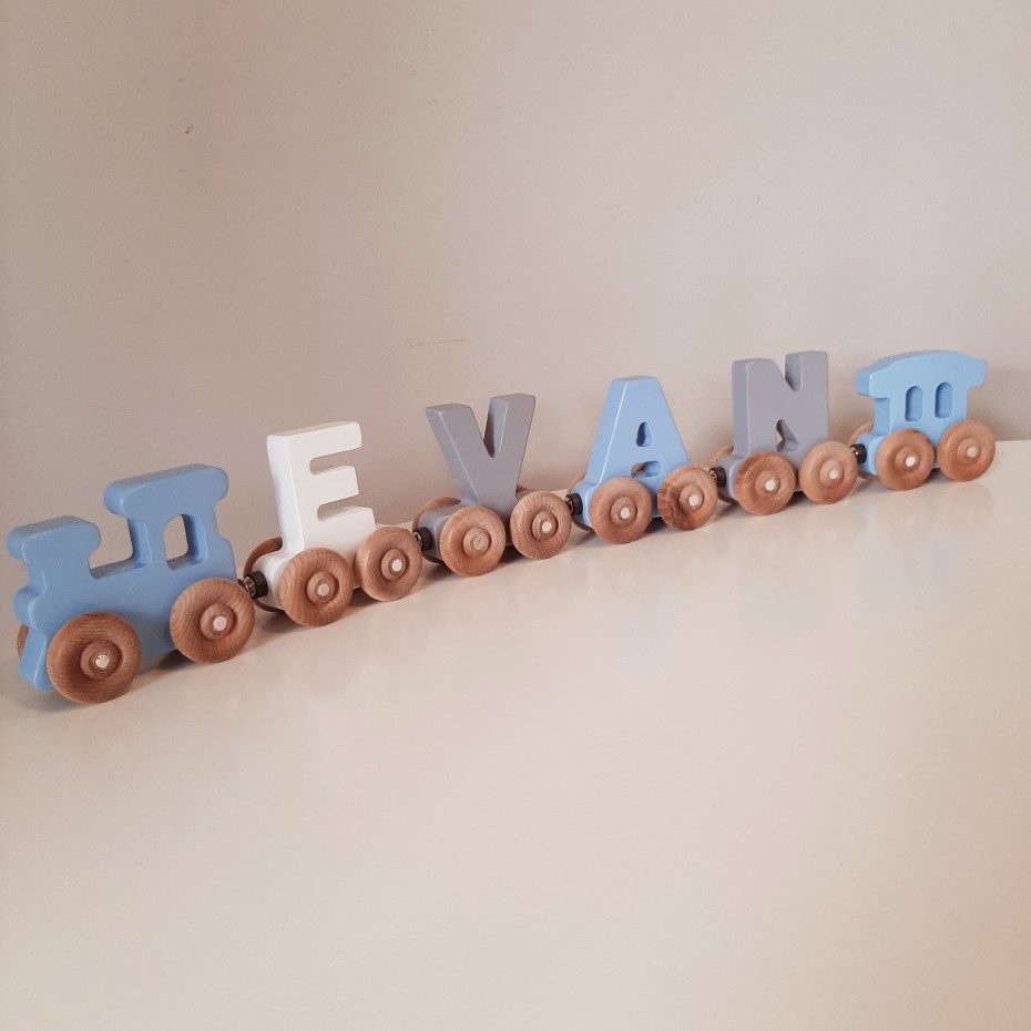 Wooden Name Train - Sweet Baby Choo Choo - You Name It Baby!