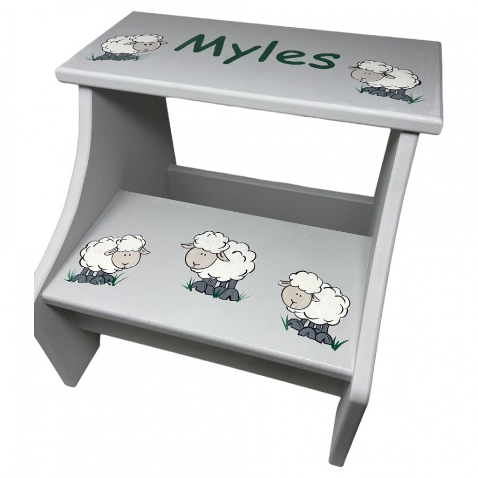 Personalized Stool - Little Lamb - You Name It Baby!