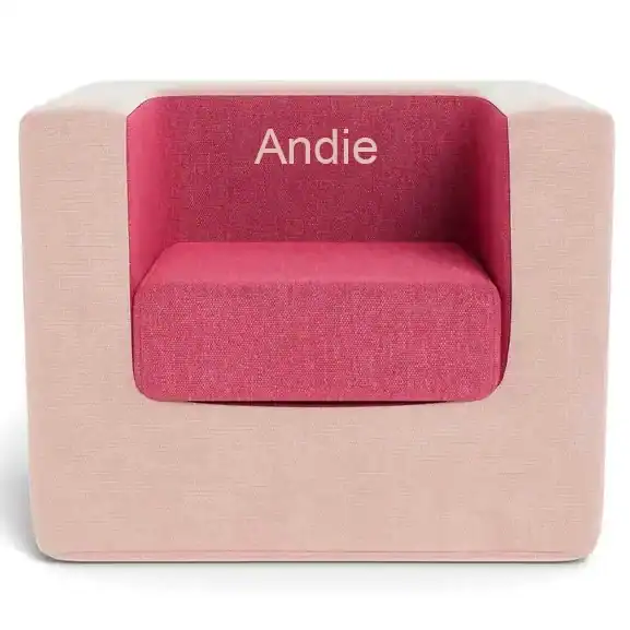 Personalized Cubino Chair by Monte Design - Two Tone Pink - You Name It ...