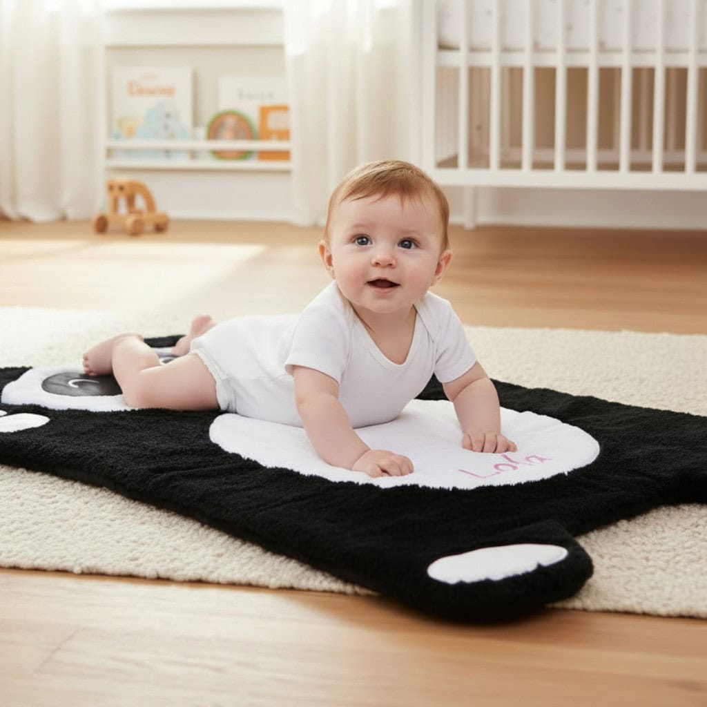 Personalized Tummy Time Playmat - Panda - You Name It Baby!